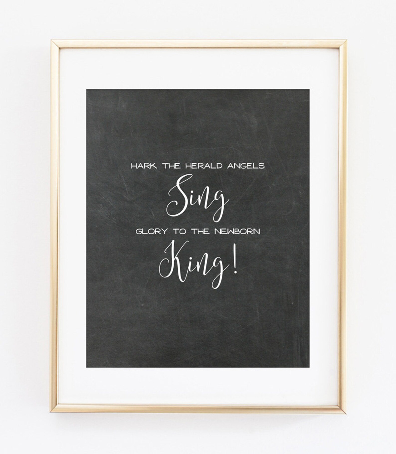 Christmas Printable Art Print 8x10 Hark the Herald Angels - Etsy