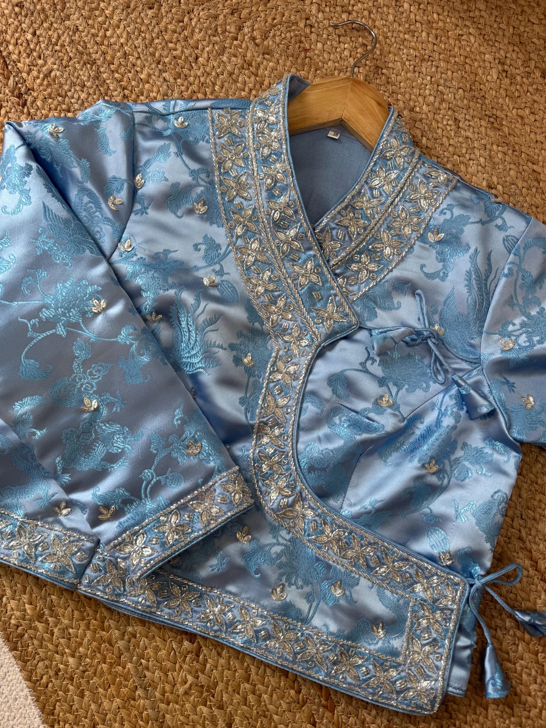 Blue Taasko Cholo/ Nepali Cholo/ Traditional/ Hand Embroidery - Etsy