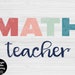 Math Teacher Svg Files for Cricut Teacher Appreciation Svg | Etsy