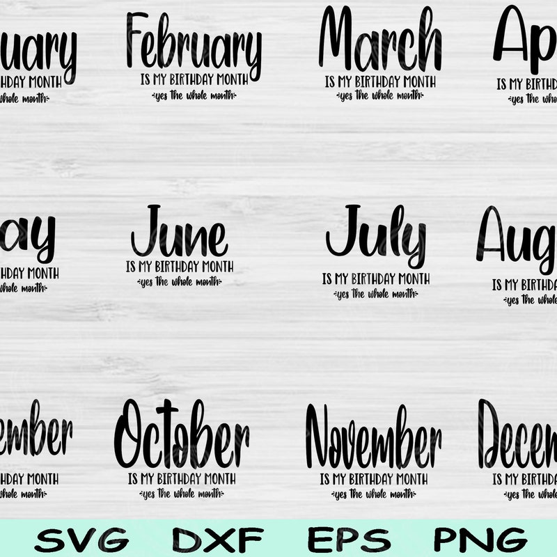 Birthday Month - Etsy