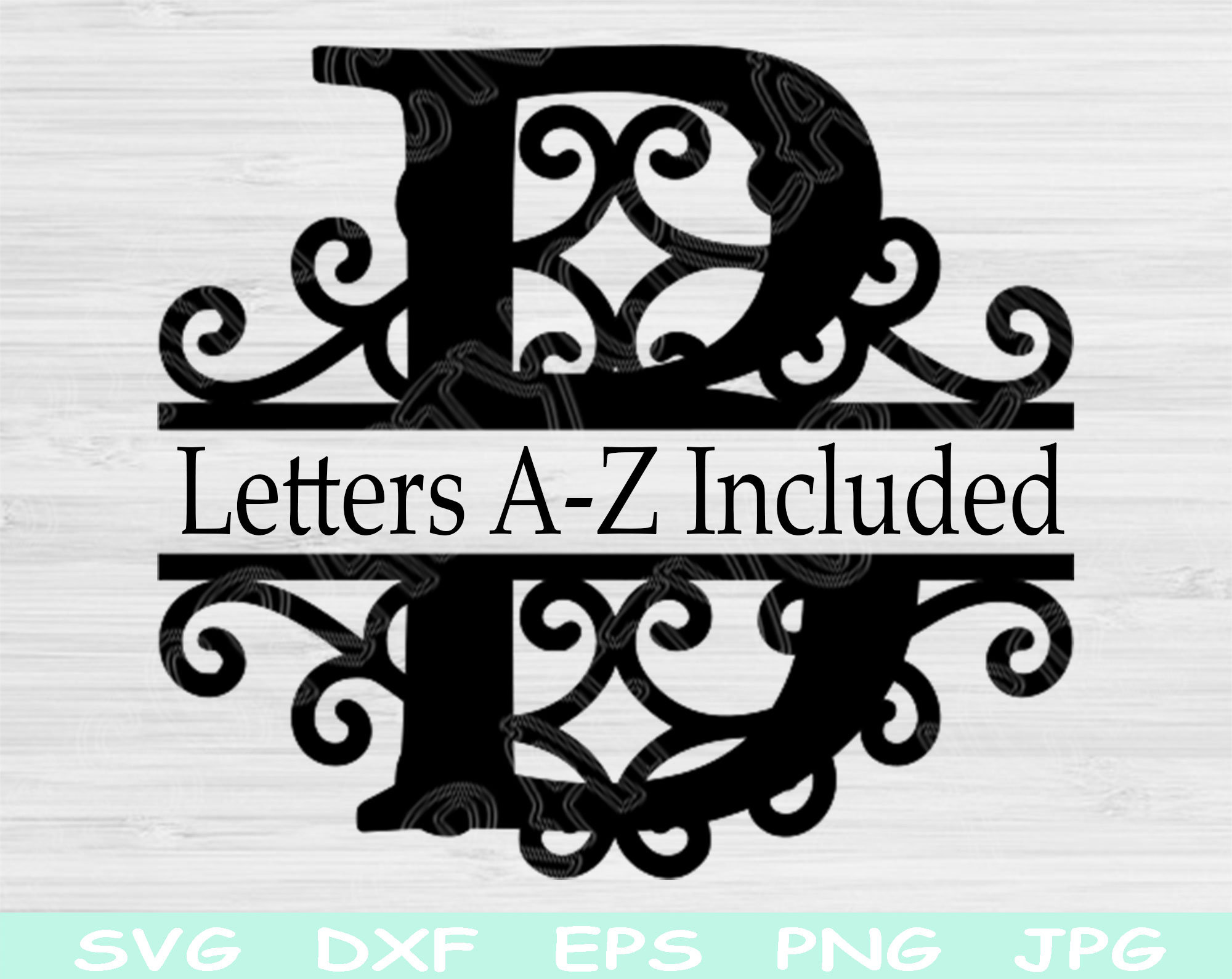 Split Letter Monogram Svg Monogram Font Svg Alphabet Dxf - Etsy