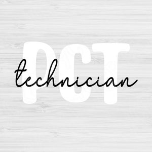 PCT Svg Dxf Png Cut Files, Patient Care Technician Svg, Nurse Svg Files ...