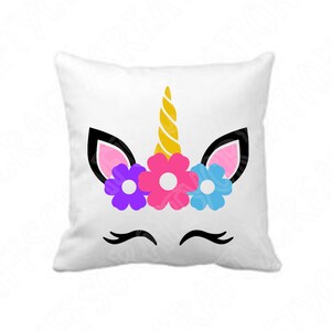 Unicorn Svg, Unicorn Face Svg. Unicorn Vector With Eyelashes for Girls ...