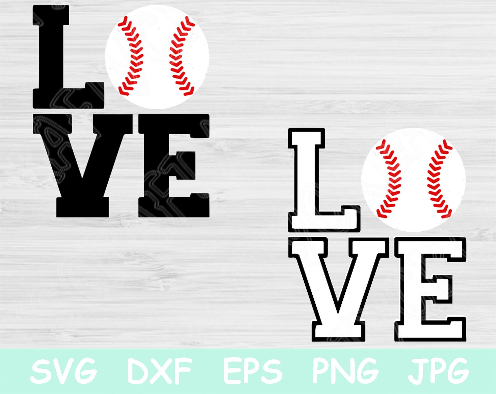 Distressed Baseball Svg Baseball Love Svg Files for Cricut | Etsy
