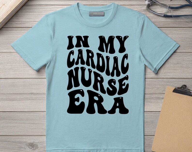 In My Cardiac Nurse Era Svg, Heart Nurse Shirt Design, Cardiology RN ...