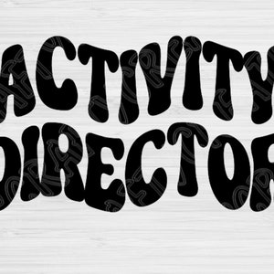 Activity Director Svg, Activity Assistant Wave Svg, Dxf, Eps, Png ...