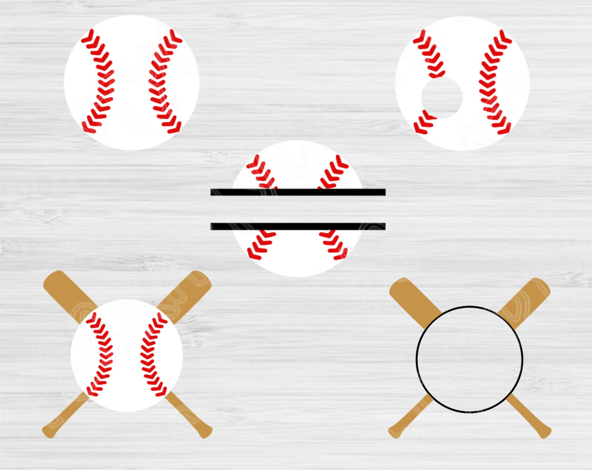 Baseball Monogram Svg Baseball Png Baseball Bat Svg Files | Etsy