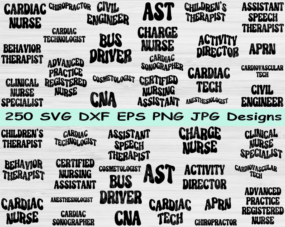 Occupation Svg Bundle, Healthcare Worker Svg, Medical Profession Cricut ...