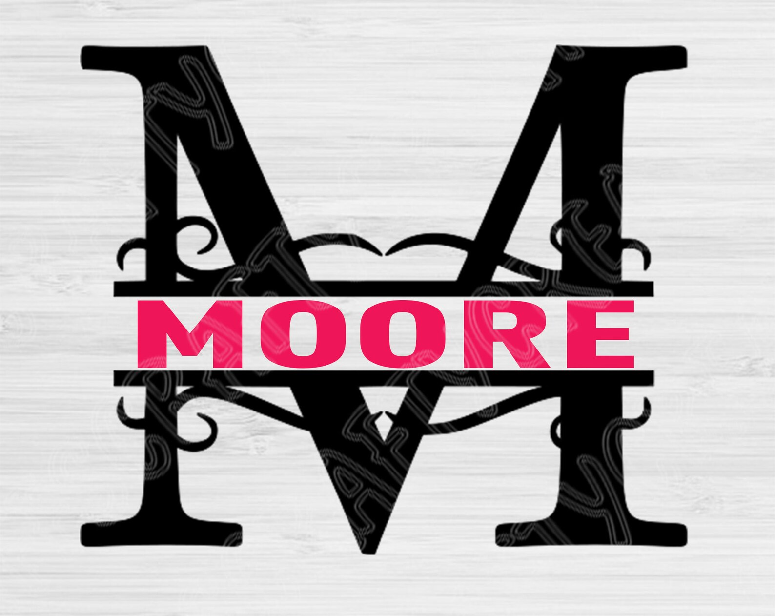 Split Letters Svg, Split Monogram Svg, Split Letter Monogram Svg Files ...