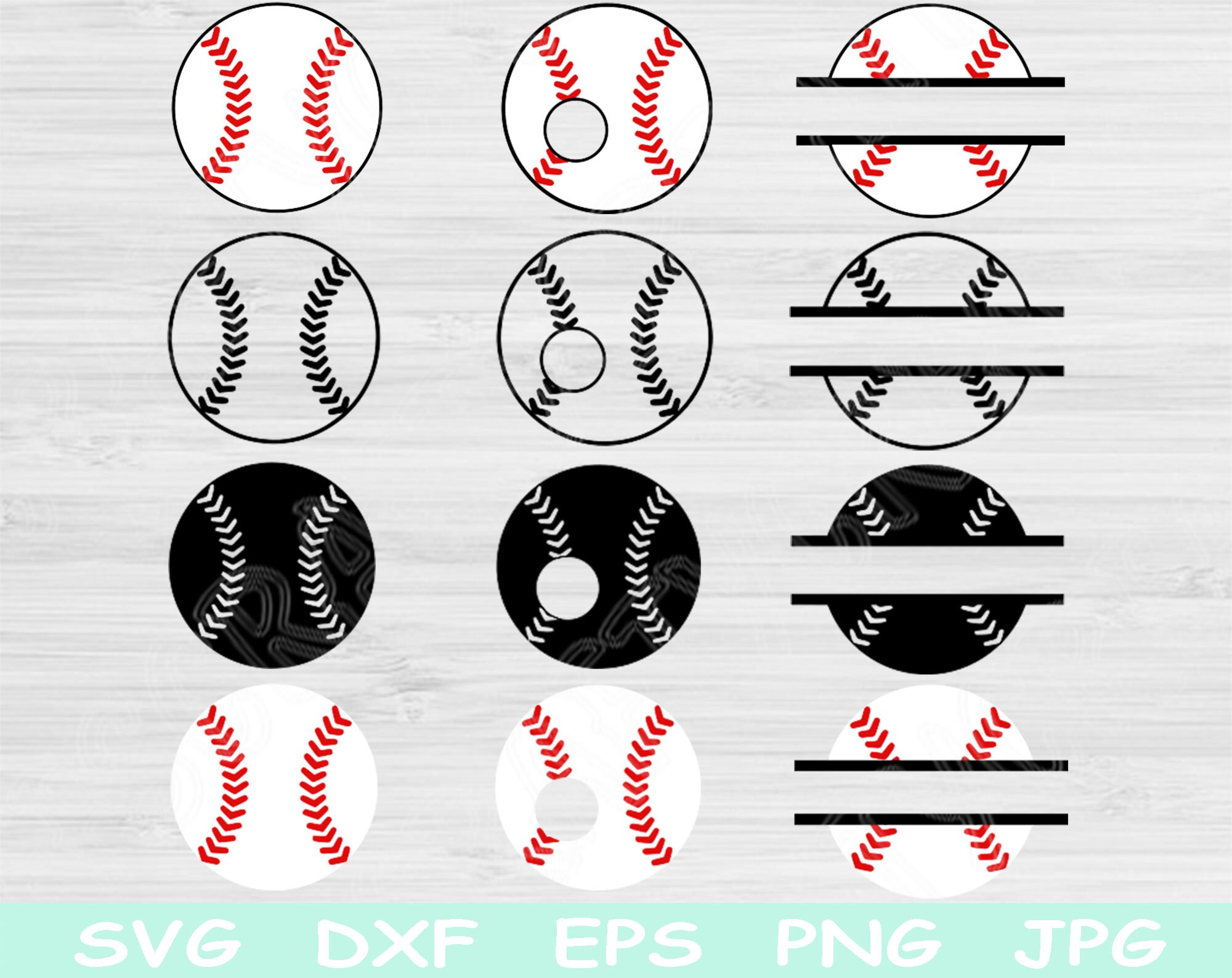 Baseball Png Baseball Vector Baseball Monogram Svg Files for | Etsy