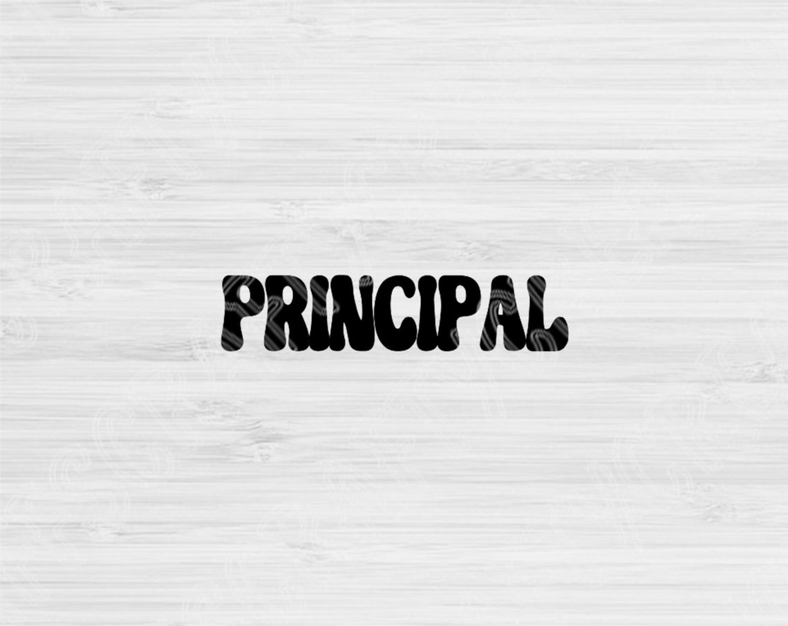 Principal Svg Dxf Png Cut Files Back to School Svg Retro - Etsy