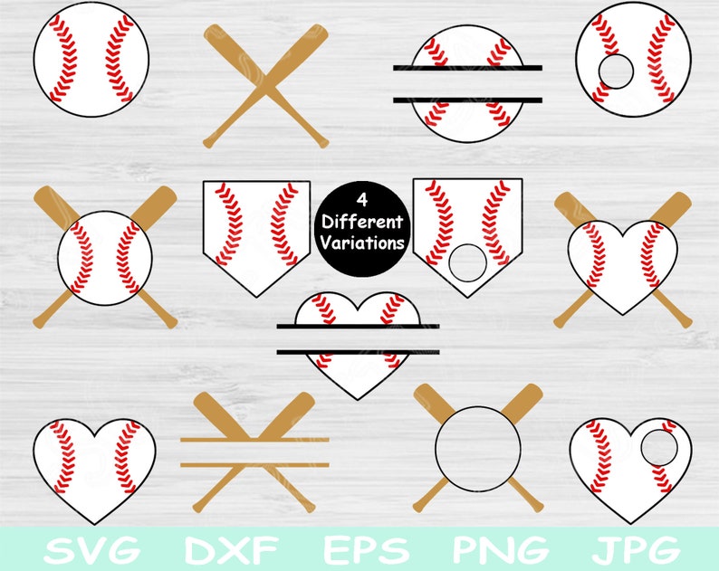 Baseball Svg Designs Baseball Monogram Svg Files for Cricut - Etsy