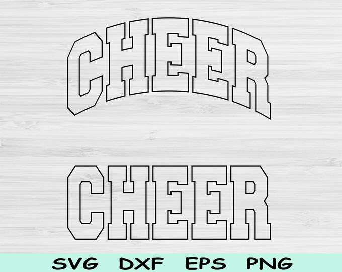 Cheer SVG File Instant Download, Cheer Cut File for Cricut, Cheerleader ...