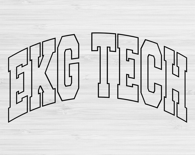 EKG Tech Svg Dxf Cut File, EKG Tech Png, Cardiology Svg Files for ...