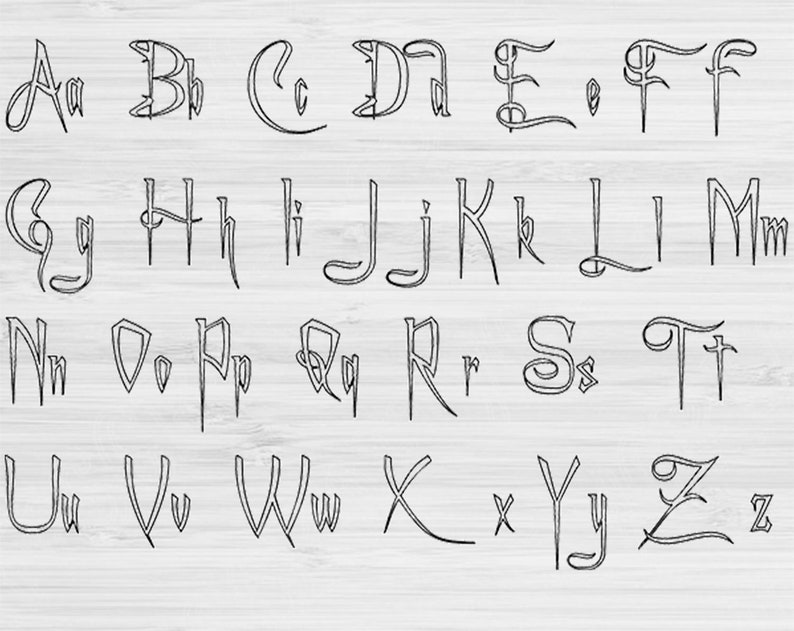 Fonts Svg Script Vine Digitial Download. Svg Font for Cricut - Etsy