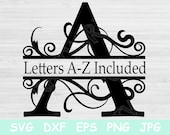 Split Font Svg Split Letter Svg. Split Monogram Svg Files for - Etsy Canada