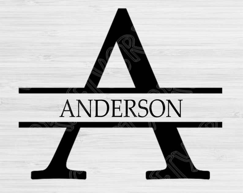 Split Monogram Svg, Split Letter Svg. Alphabet Svg Files for Cricut ...