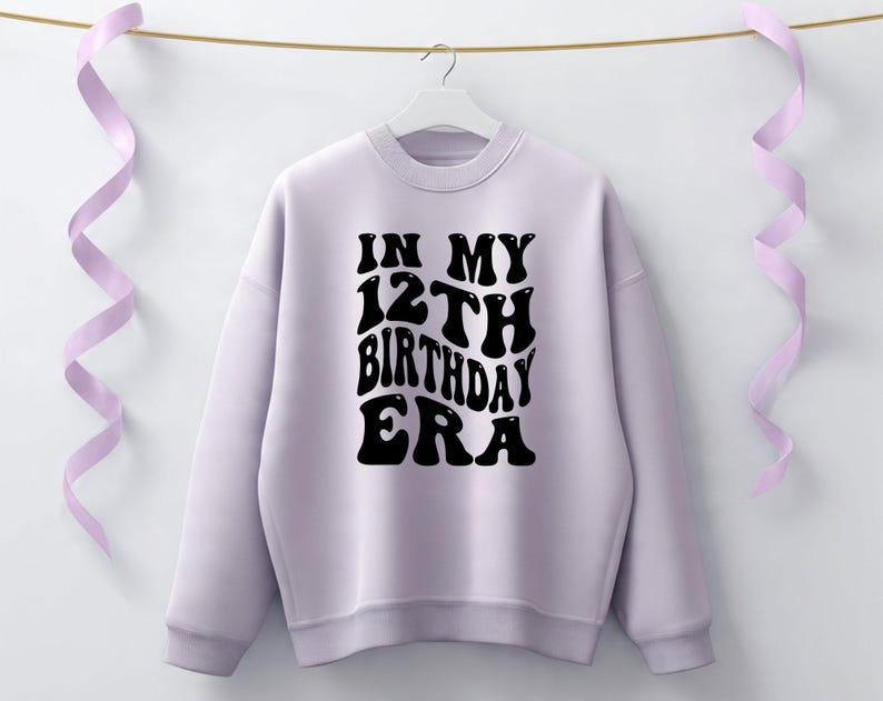 In My 12th Birthday Era Svg Dxf Png Cut File, 12th Birthday Svg, 12 ...