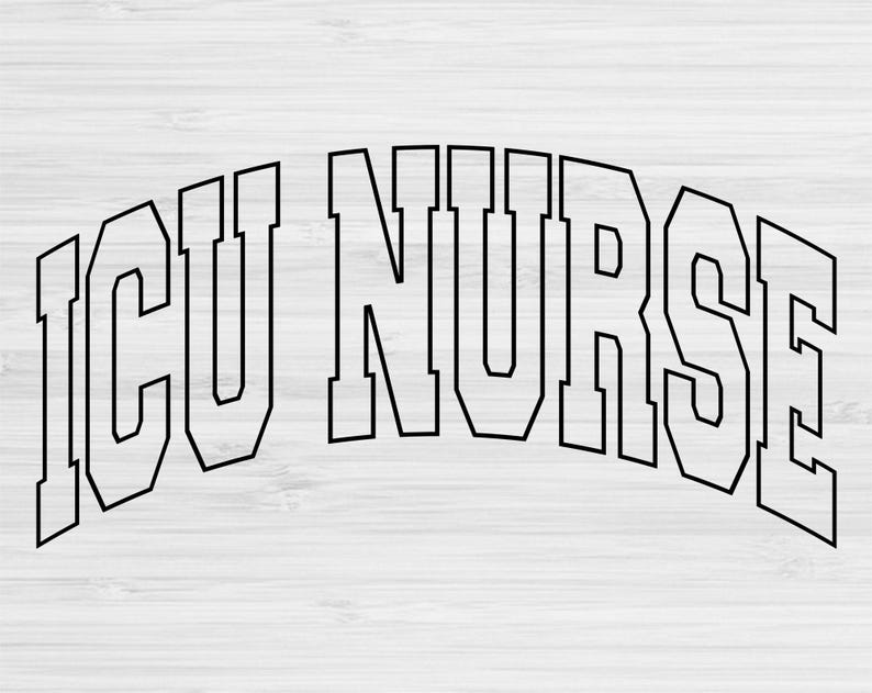 ICU Nurse Svg Cut Files, ICU Nurse Png, Intensive Care Unit Svg Files ...