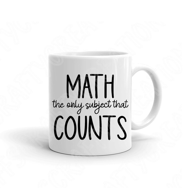 Math the Only Subject That Counts Svg Math Teacher Svg Funny - Etsy