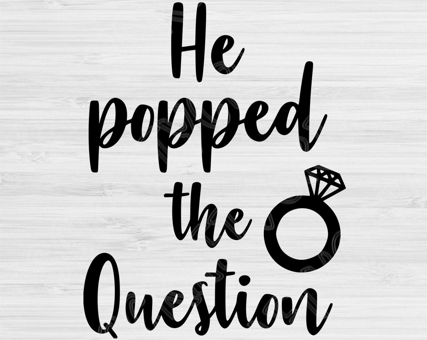 He Popped the Question Svg Let's Pop Some Bottles | Etsy