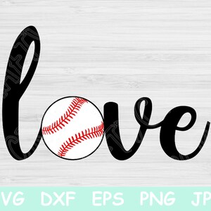Distressed Baseball Svg, Baseball Love Svg Files for Cricut, Love ...