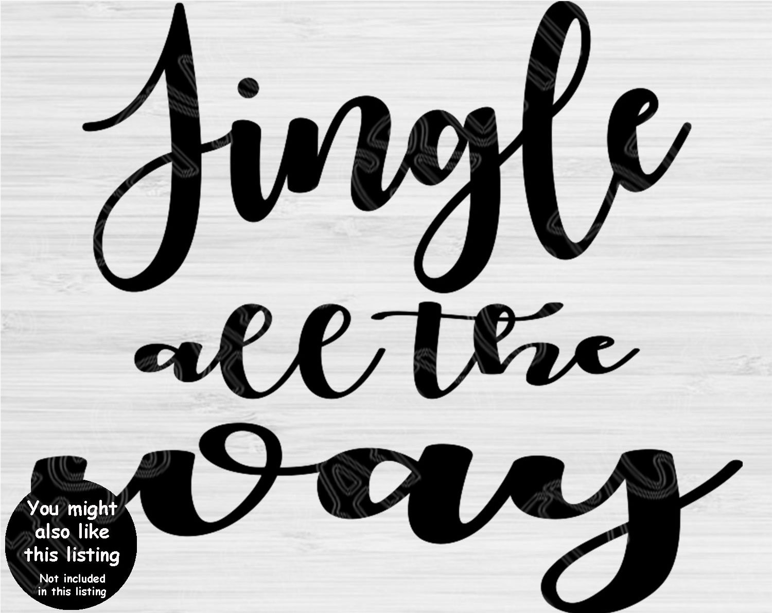 Jingle Bells Svg, Jingle All the Way Svg. Christmas Holiday Cutting ...