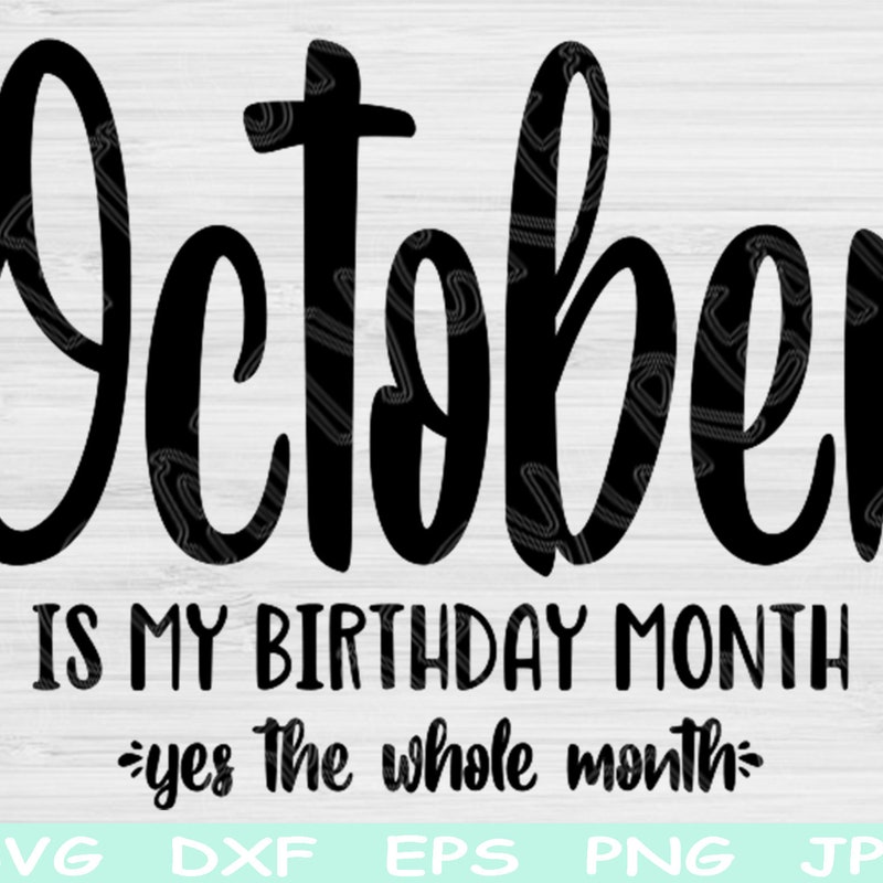 October Birthday Clip Art - Etsy