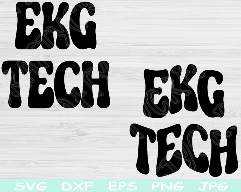EKG Tech Svg Dxf Png Eps Cut Files Cardiology Svg Cardiac - Etsy