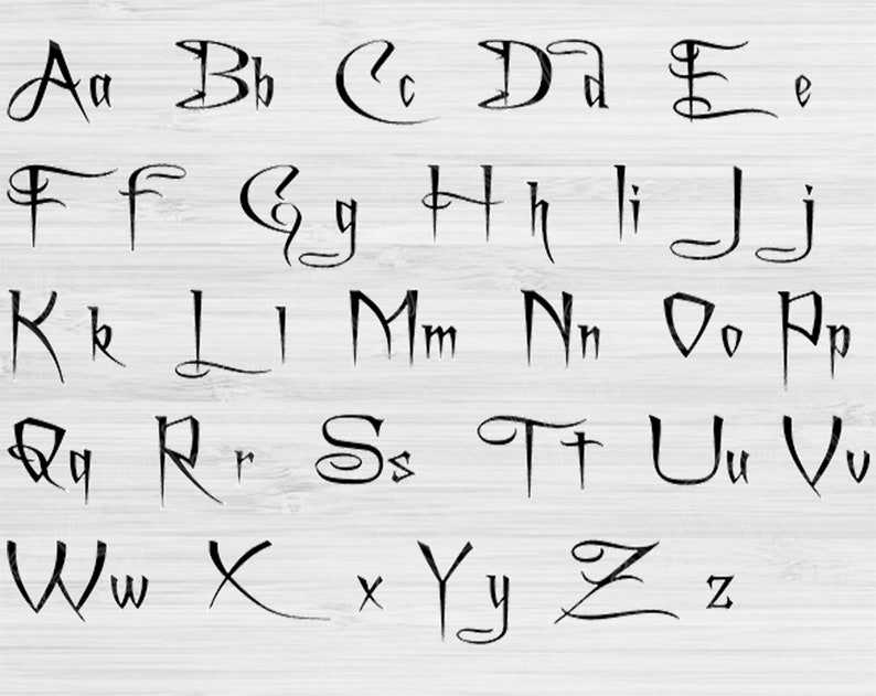 Fonts Svg Script Vine Digitial Download. Svg Font for Cricut - Etsy