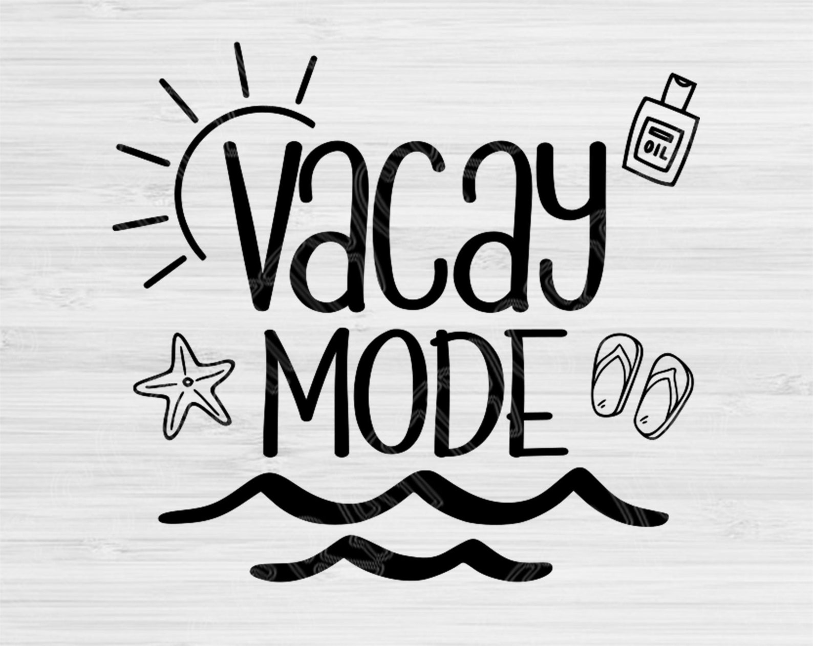 Summer Svg Vacay Mode Svg Vacation Svg Files for Cricut - Etsy