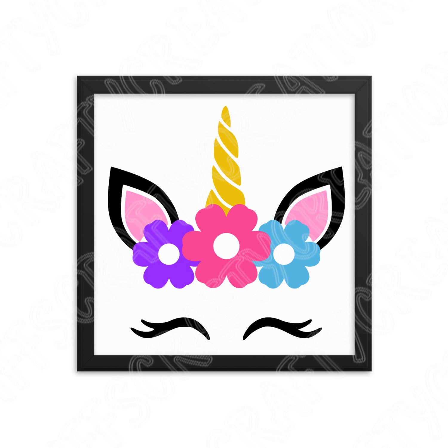 Unicornio Svg Unicornio Cara Svg. Unicornio Vector con - Etsy México