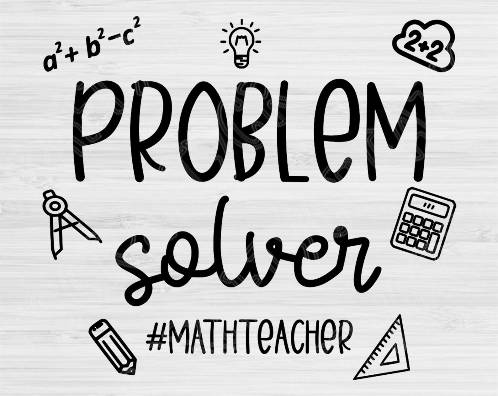 Problem Solver Svg Math Teacher Svg Teacher Appreciation | Etsy
