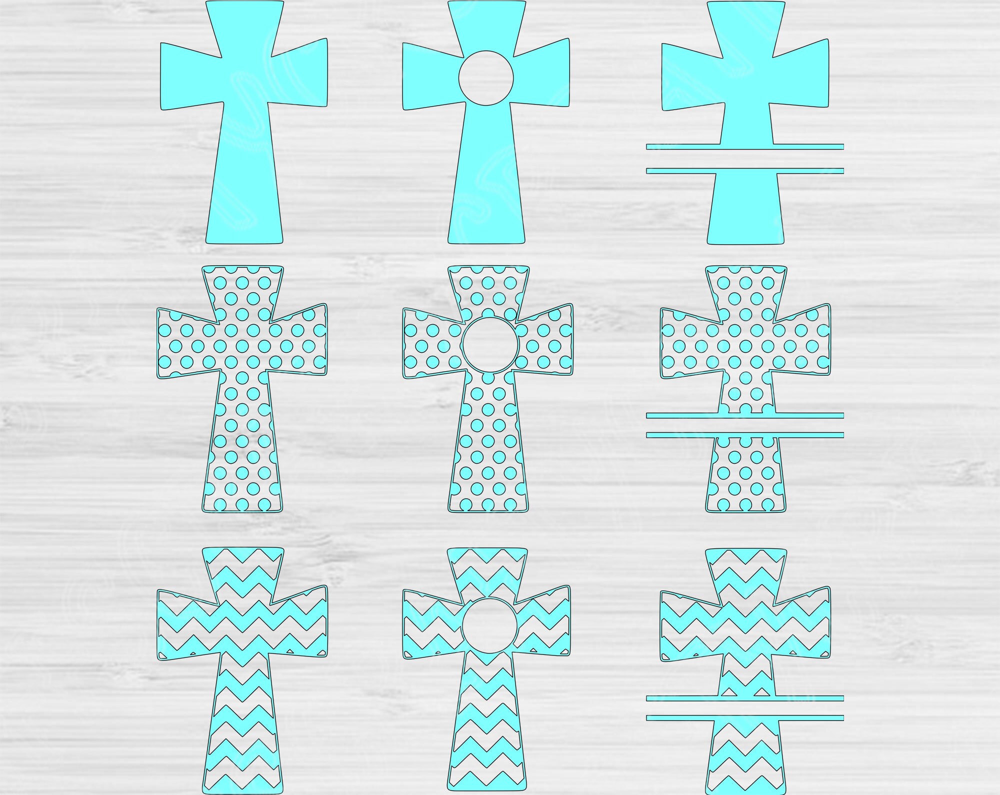 Cross Svg Cross Monogram Svg Christian Svg Dxf Png Instant | Etsy