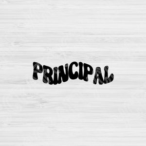 Principal Svg Dxf Png Cut Files, Back to School Svg, Retro Wave ...