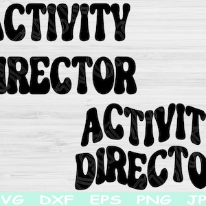 Activity Director Svg, Activity Assistant Wave Svg, Dxf, Eps, Png ...