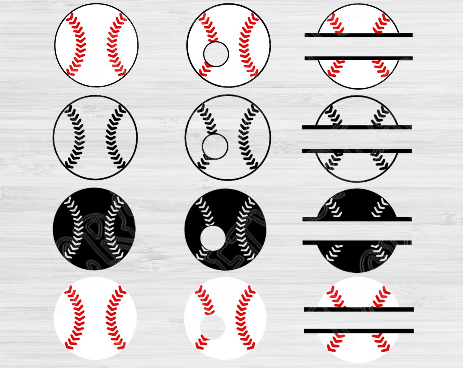 Baseball Png Baseball Vector Baseball Monogram Svg Files for | Etsy