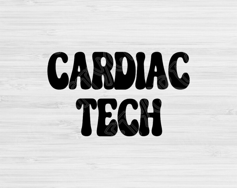 Cardiac Tech Svg Cardiac Svg Cardiology Cut File Dxf Eps - Etsy