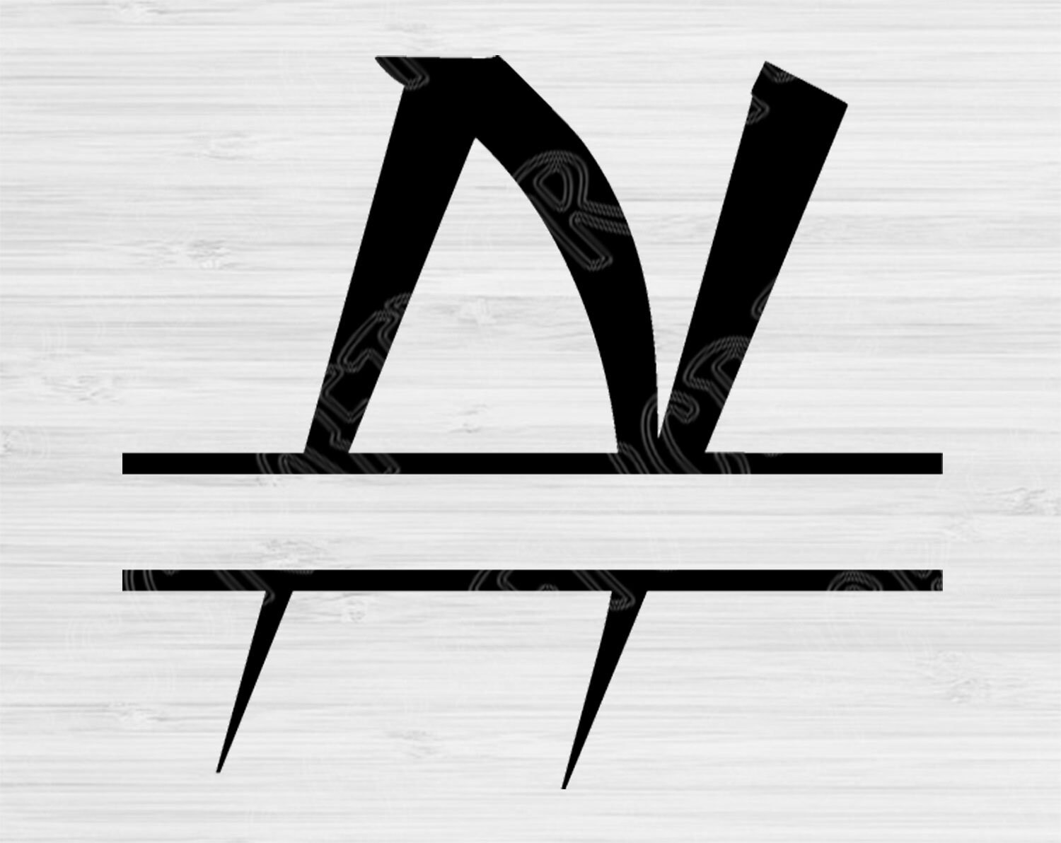 Split Monogram Svg, Split Letter Svg. Divided Script Digital Wedding ...