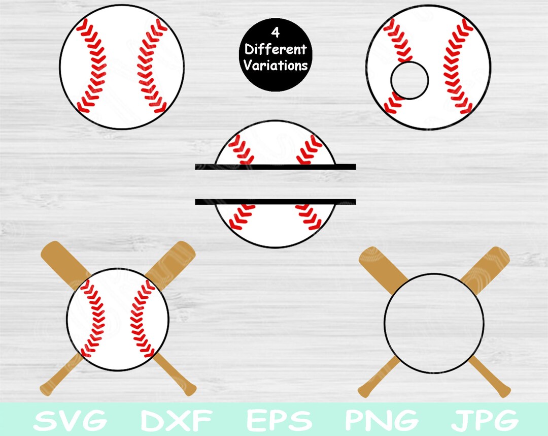 Baseball Monogram Svg, Baseball Png, Baseball Bat Svg Files for Cricut ...