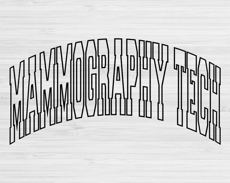 Mammography Tech Svg Cut Files, Mammography Tech Png, Mammographer Svg ...