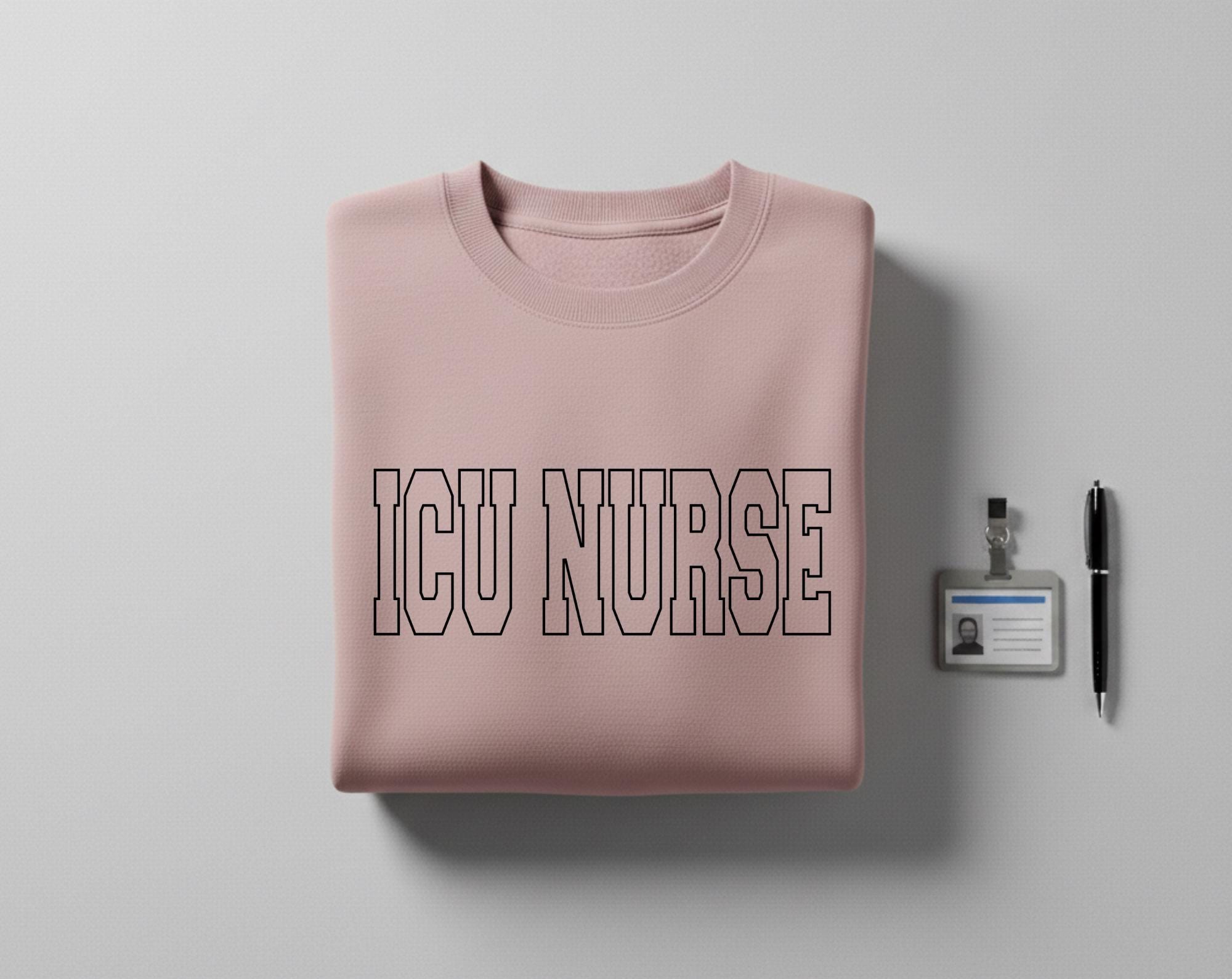 ICU Nurse Svg, Intensive Care Rn Shirt Design, Critical Care Nurse Cut ...