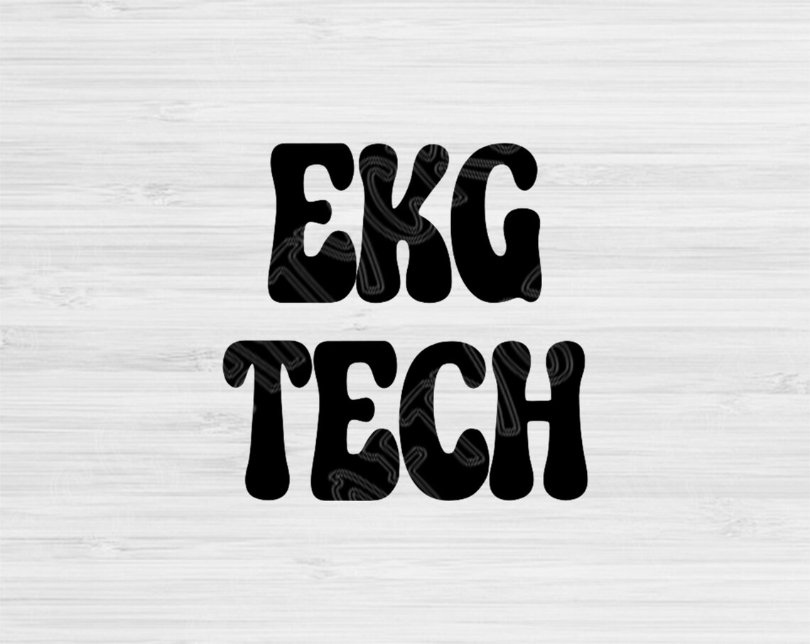 EKG Tech Svg Dxf Png Eps Cut Files Cardiology Svg Cardiac - Etsy