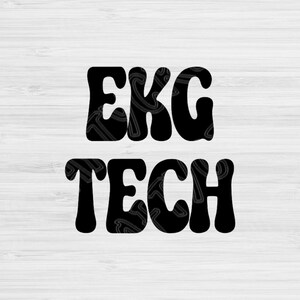 EKG Tech Svg Dxf Png Eps Cut Files, Cardiology Svg, Cardiac Svg Files ...