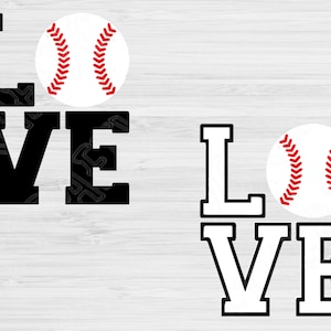 Distressed Baseball Svg, Baseball Love Svg Files for Cricut, Love ...