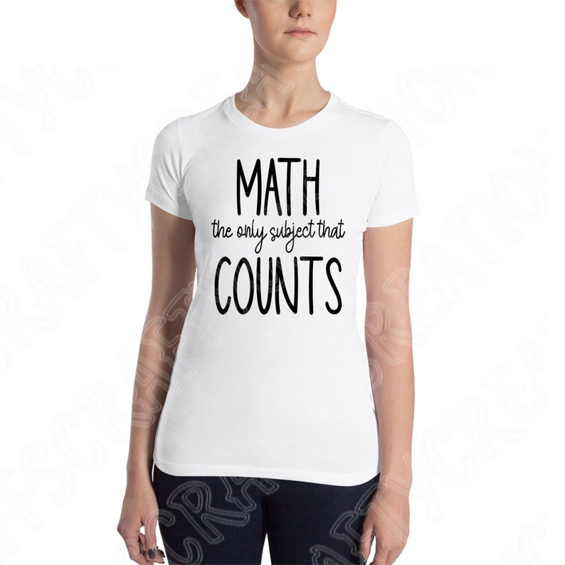 Math the Only Subject That Counts Svg Math Teacher Svg Funny - Etsy
