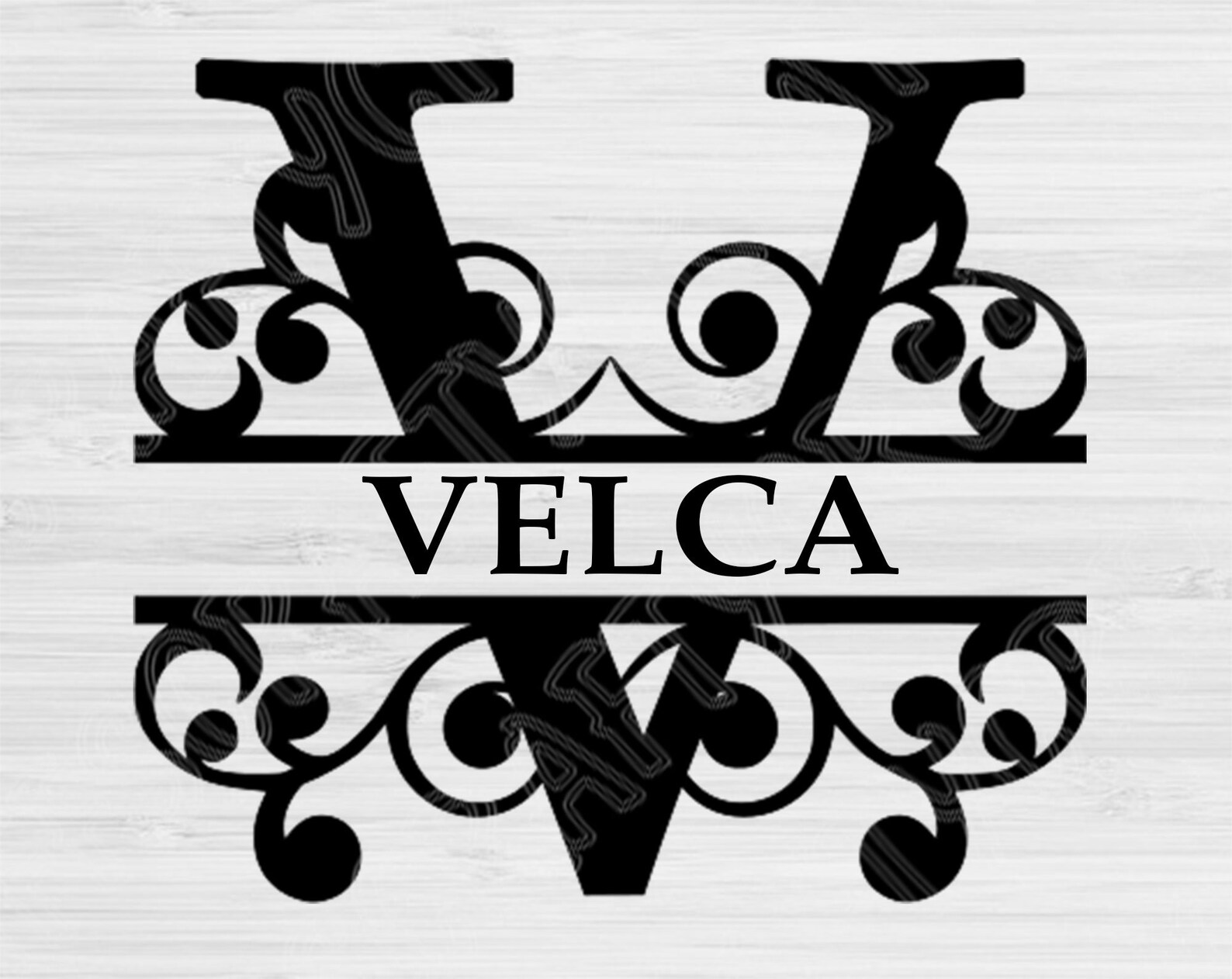 Split Monogram Alphabet Svg Split Letter Monogram Svg Dxf | Etsy