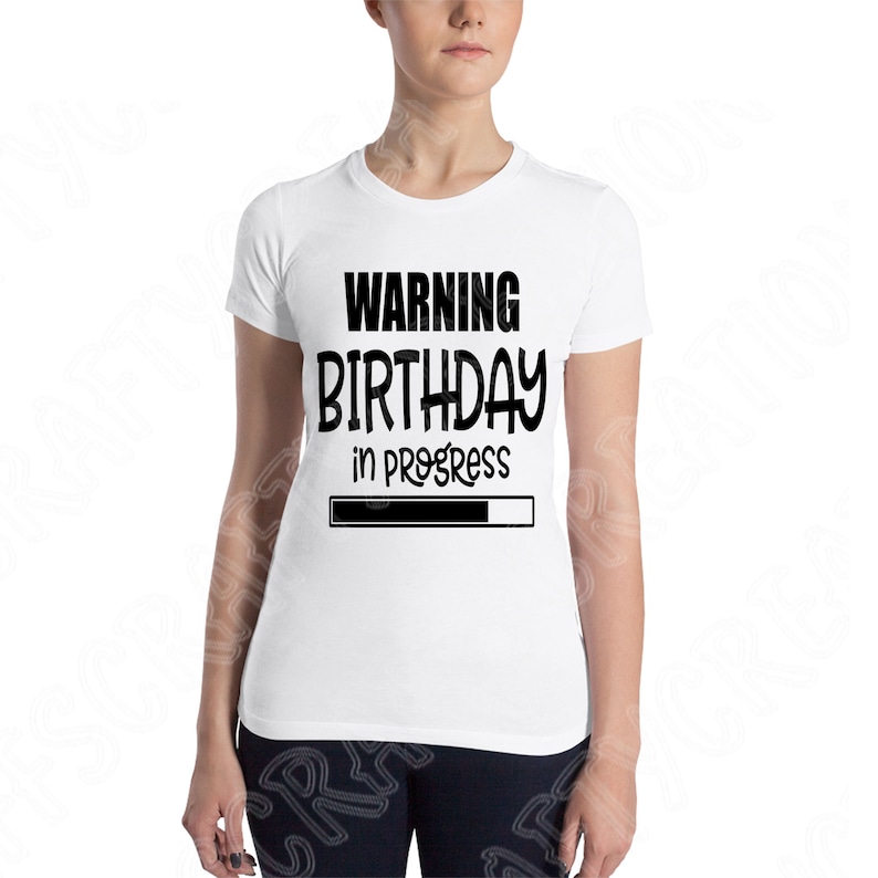 Warning Birthday in Progress Svg Files for Cricut Birthday | Etsy