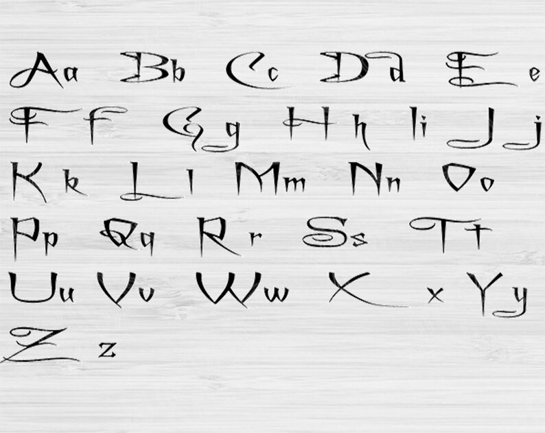 Fonts Svg Script Vine Digitial Download. Svg Font for Cricut - Etsy