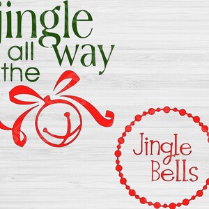 Jingle Bells Svg, Jingle All the Way Svg. Christmas Holiday Cutting ...